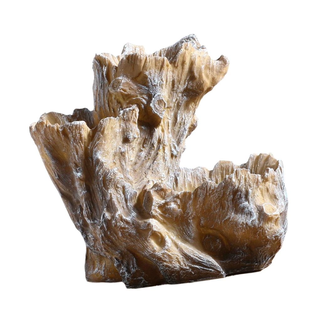 Imitation Tree Root Shape Flower Pots Plant Container Resin Texture Plant Holder for Balcony and ...