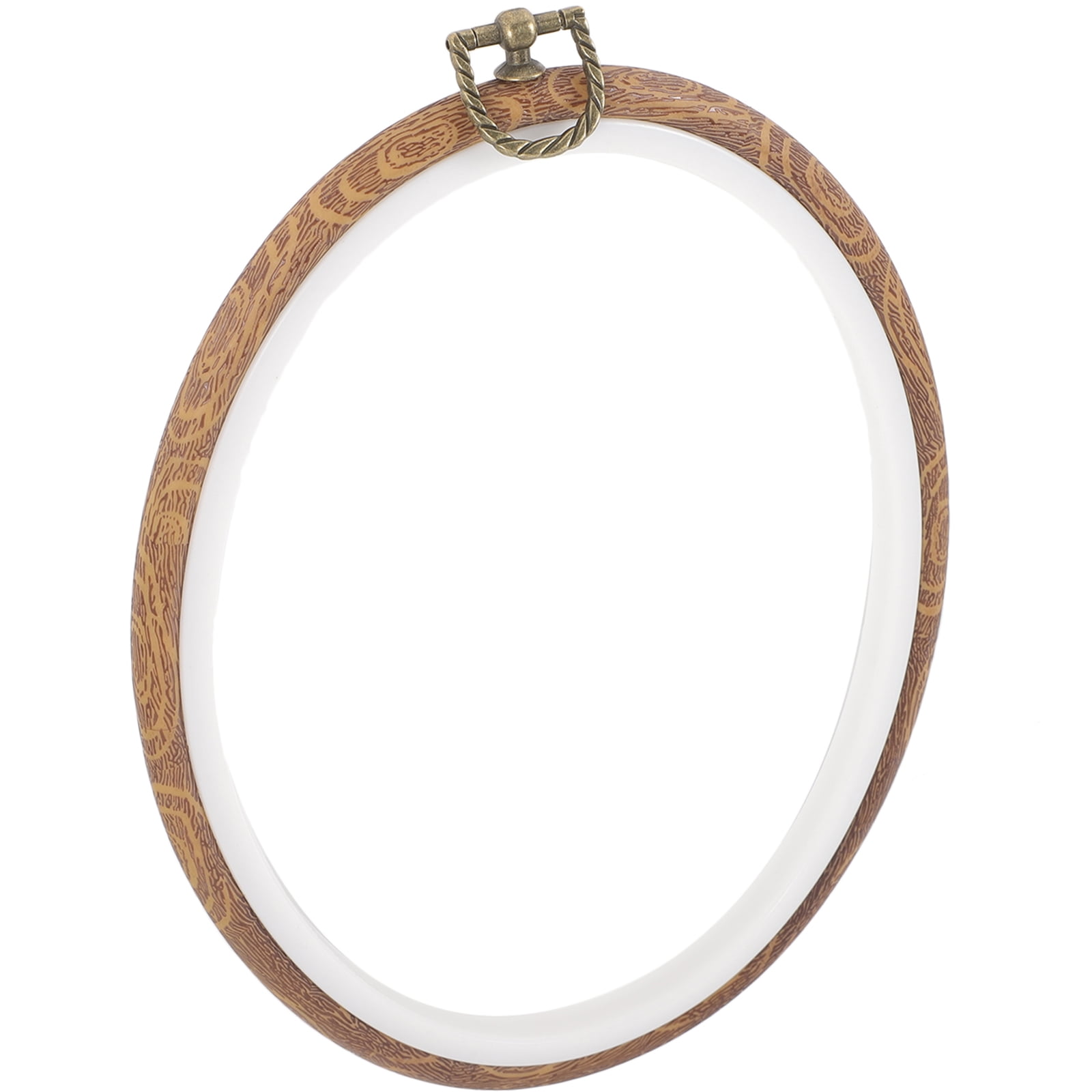 Imitation Wood Oval Embroidered Stretcher Cross Stitch Hoops DIY ...