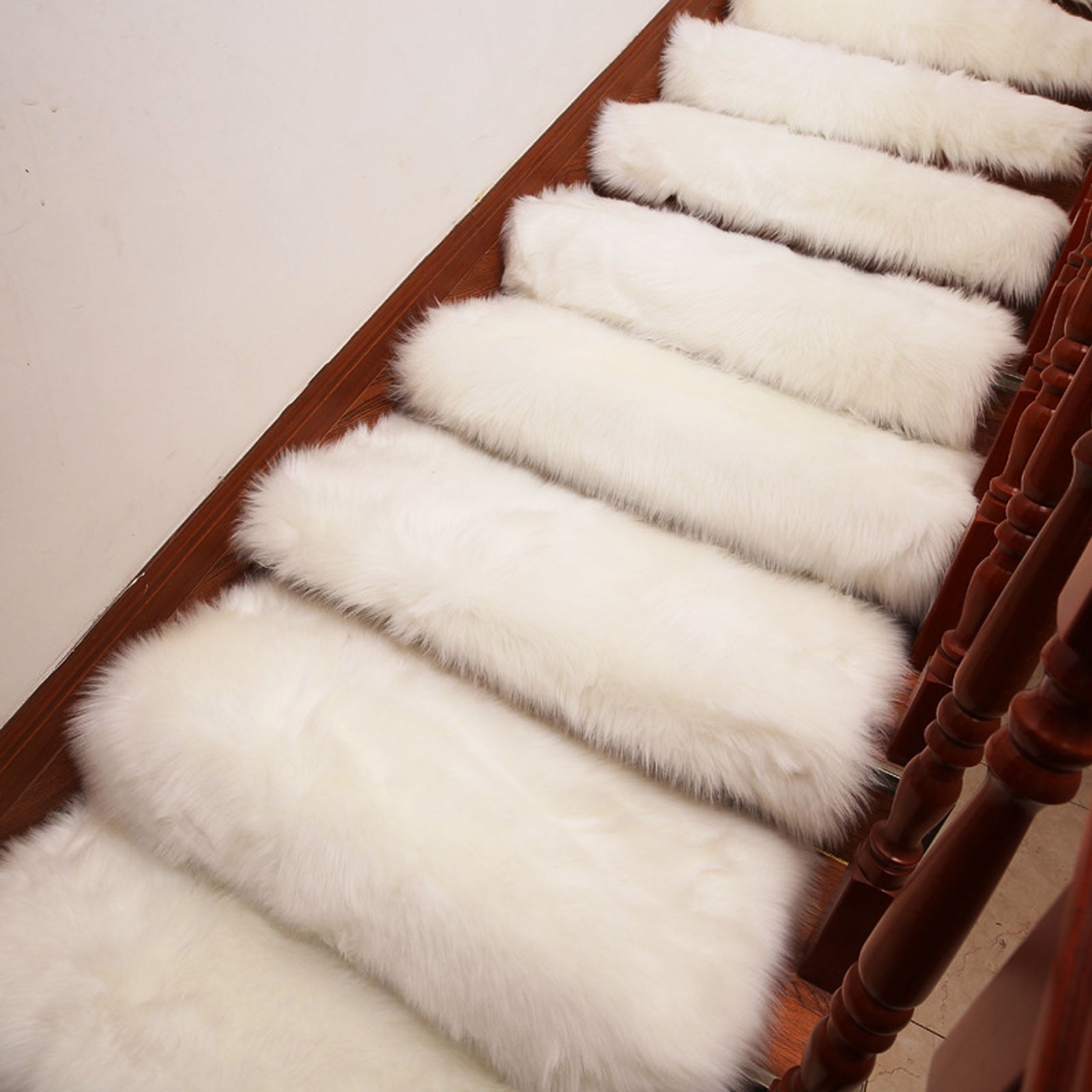 Imitation Wool Stair Step Non-slip Mat 75x25cm | Safe Beautifying Stair ...