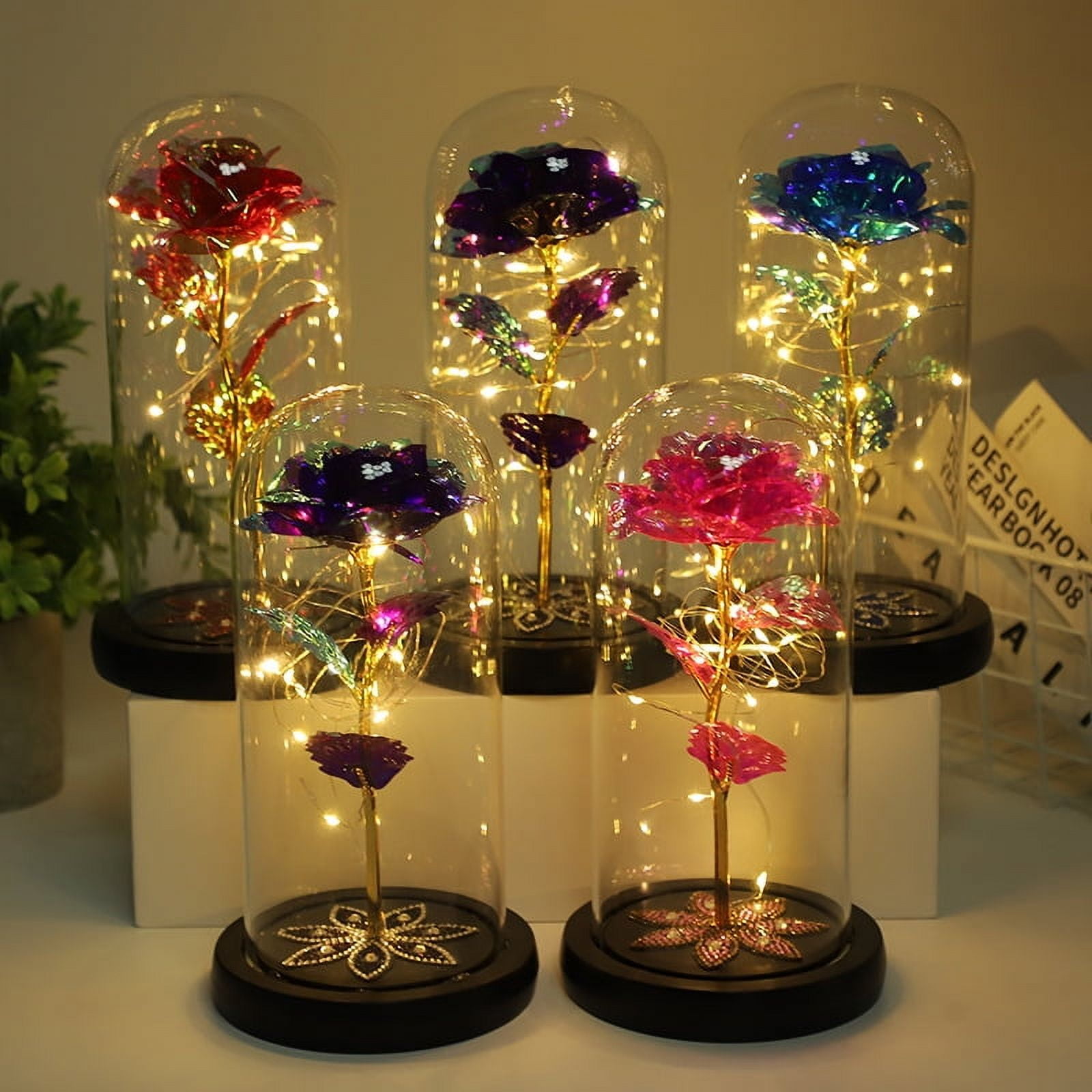 Imitation flower Gifts in with LED Light Strip, Fake Flowers for ...