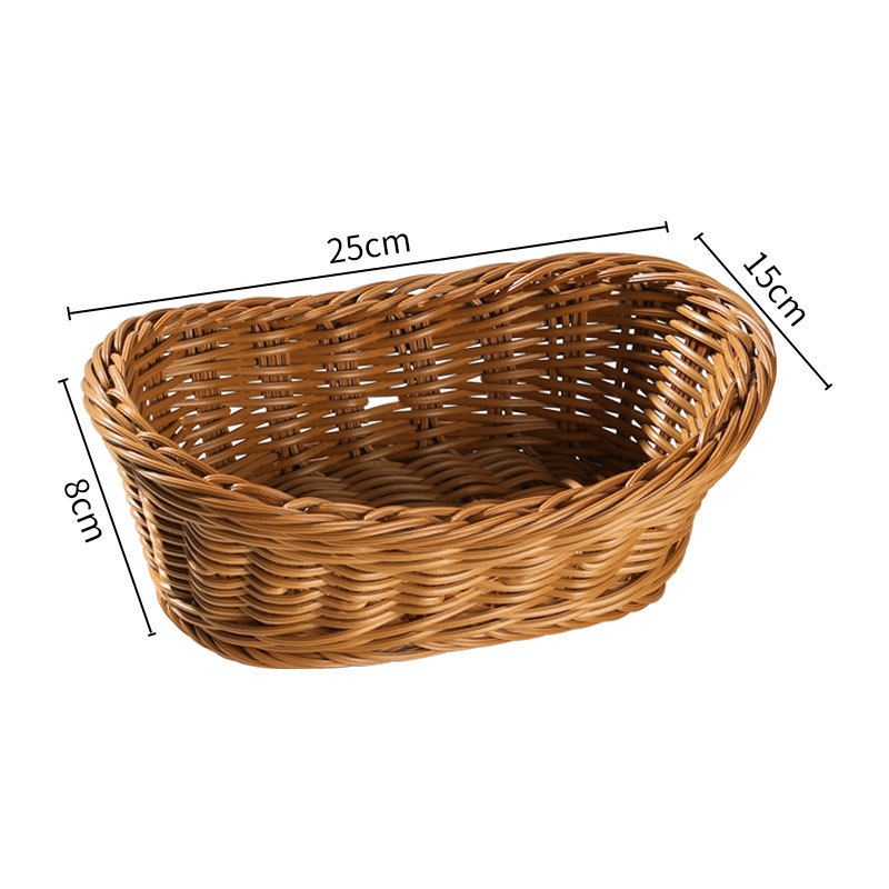Imitation rattan ingots-shaped fruit bowls: use household storage ...