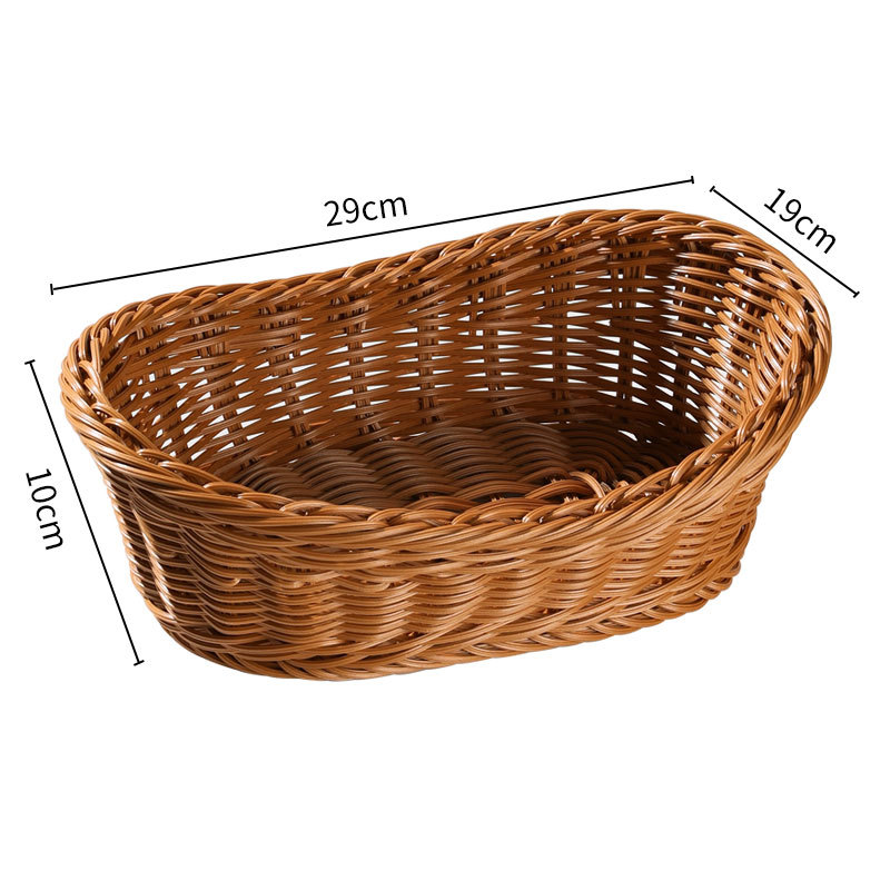 Imitation rattan ingots-shaped fruit bowls: use household storage ...
