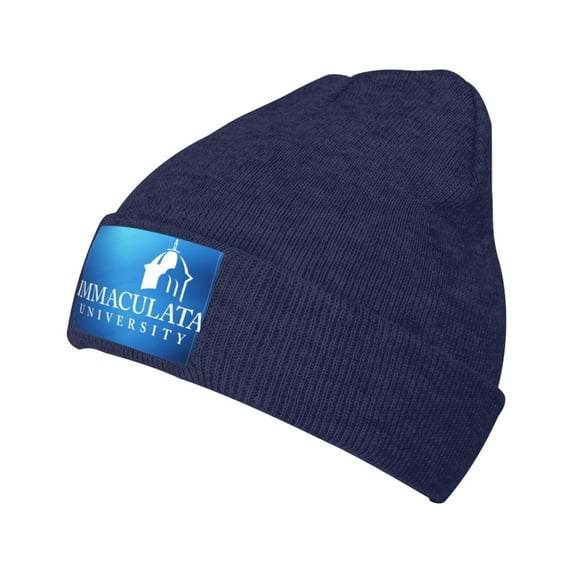 Immaculata University Logo Stretch Beanie Knit Hat For Men Women Winter ...
