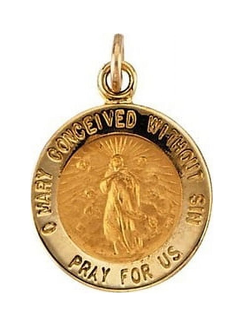 Immaculate Conception Religious Medal - Just Under 3/4 Inch (18.0mm ...