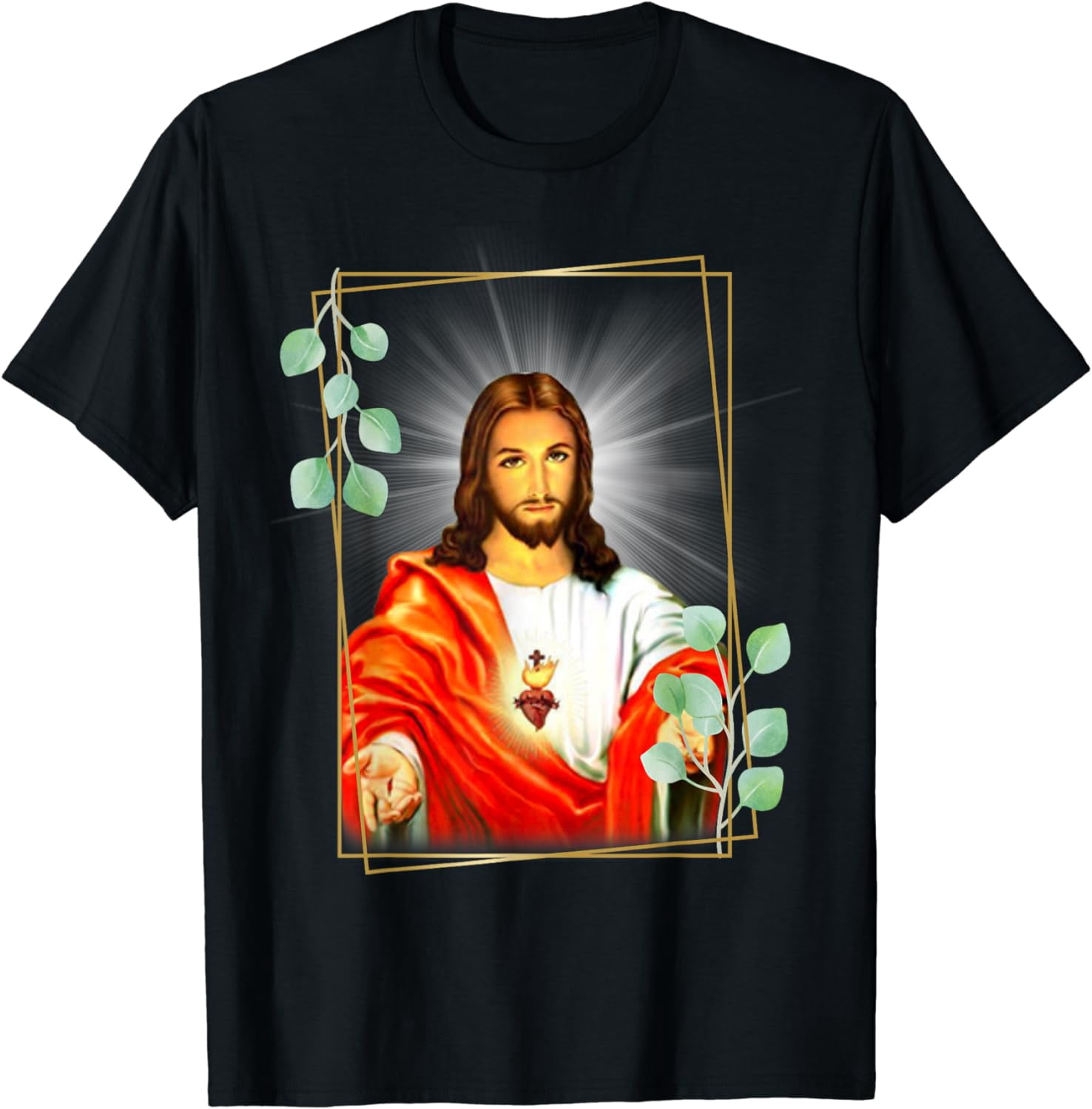 Immaculate Heart of Jesus Christ Sacred Heart Catholic Gift T-Shirt ...