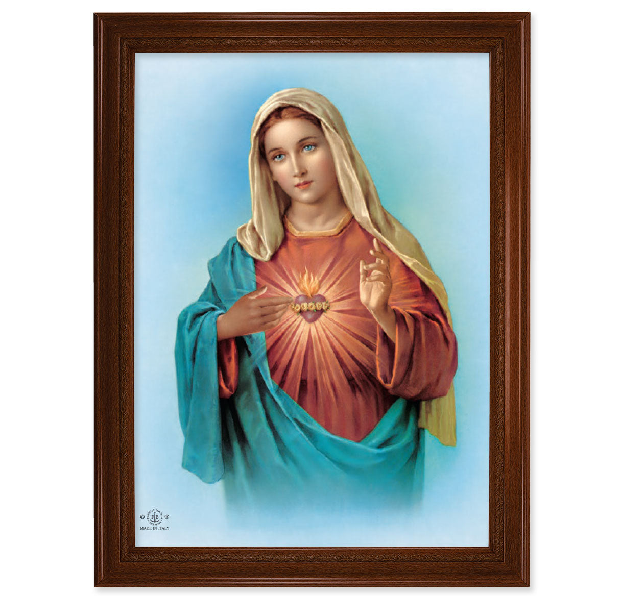 Immaculate Heart of Mary Picture Framed Wall Art Decor Extra Large ...