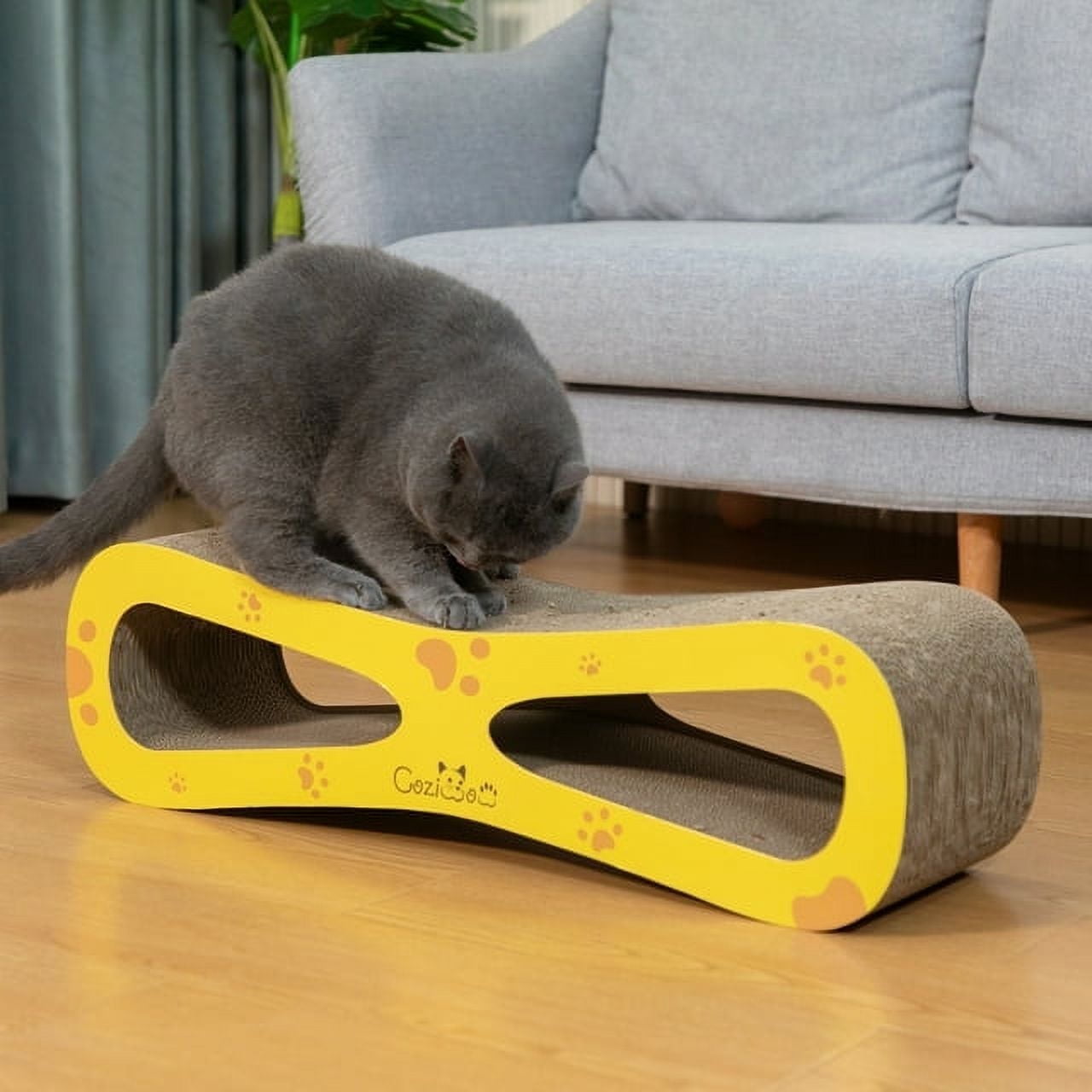 Immere Cat Scratcher 8-shaped 2 in 1 Cat Scratcher Cardboard Cat ...