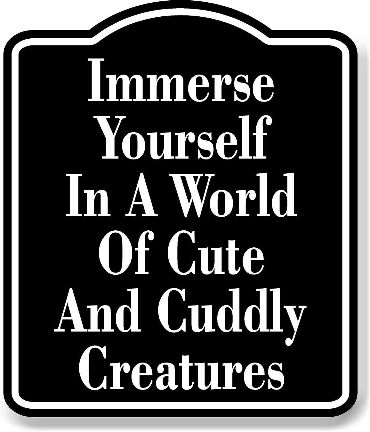 Immerse Yourself In A World Of Cute Cuddly BLACK Aluminum Composite ...