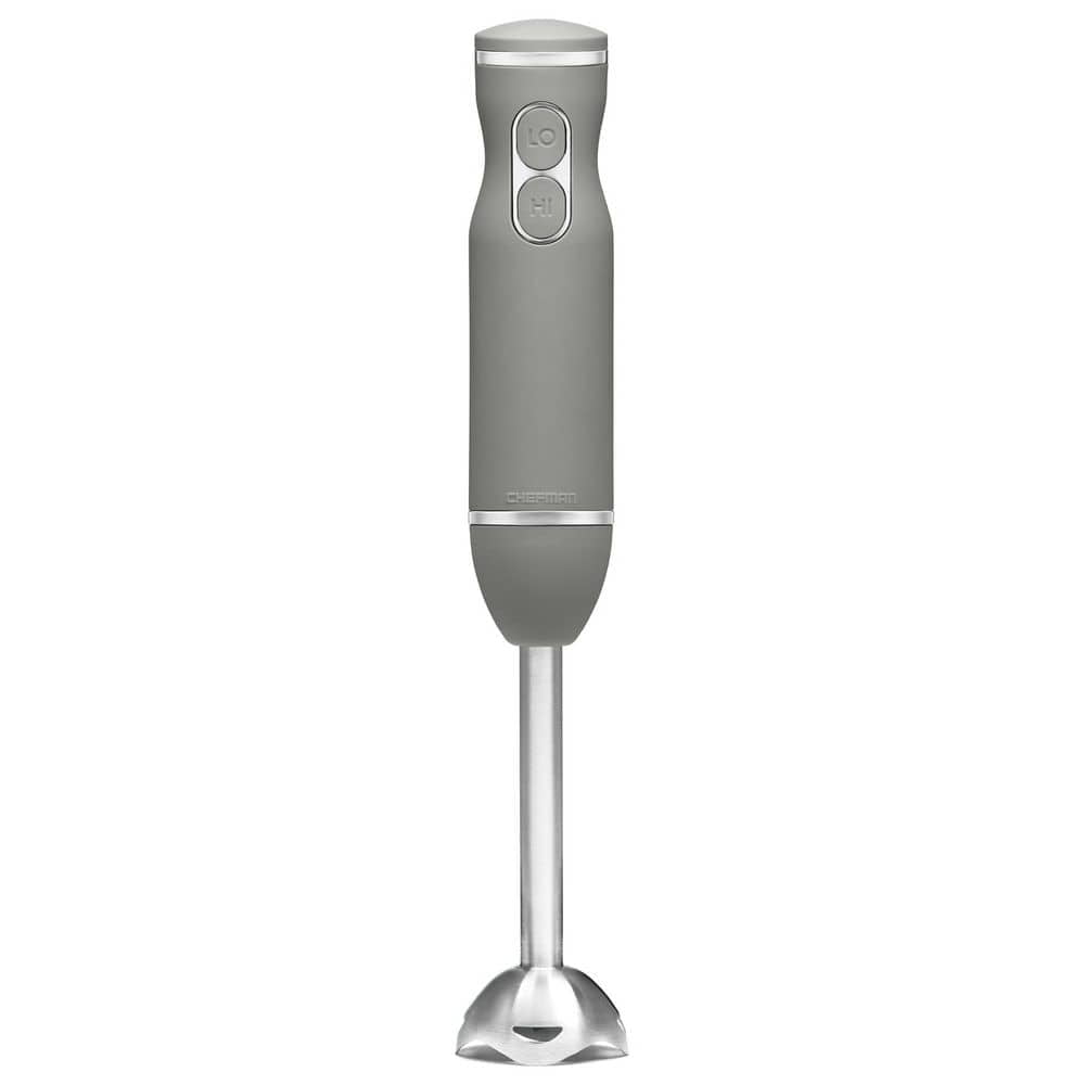 Immersion Blender, 2-Speeds, Stainless Steel Blades, Grey, 300W ...