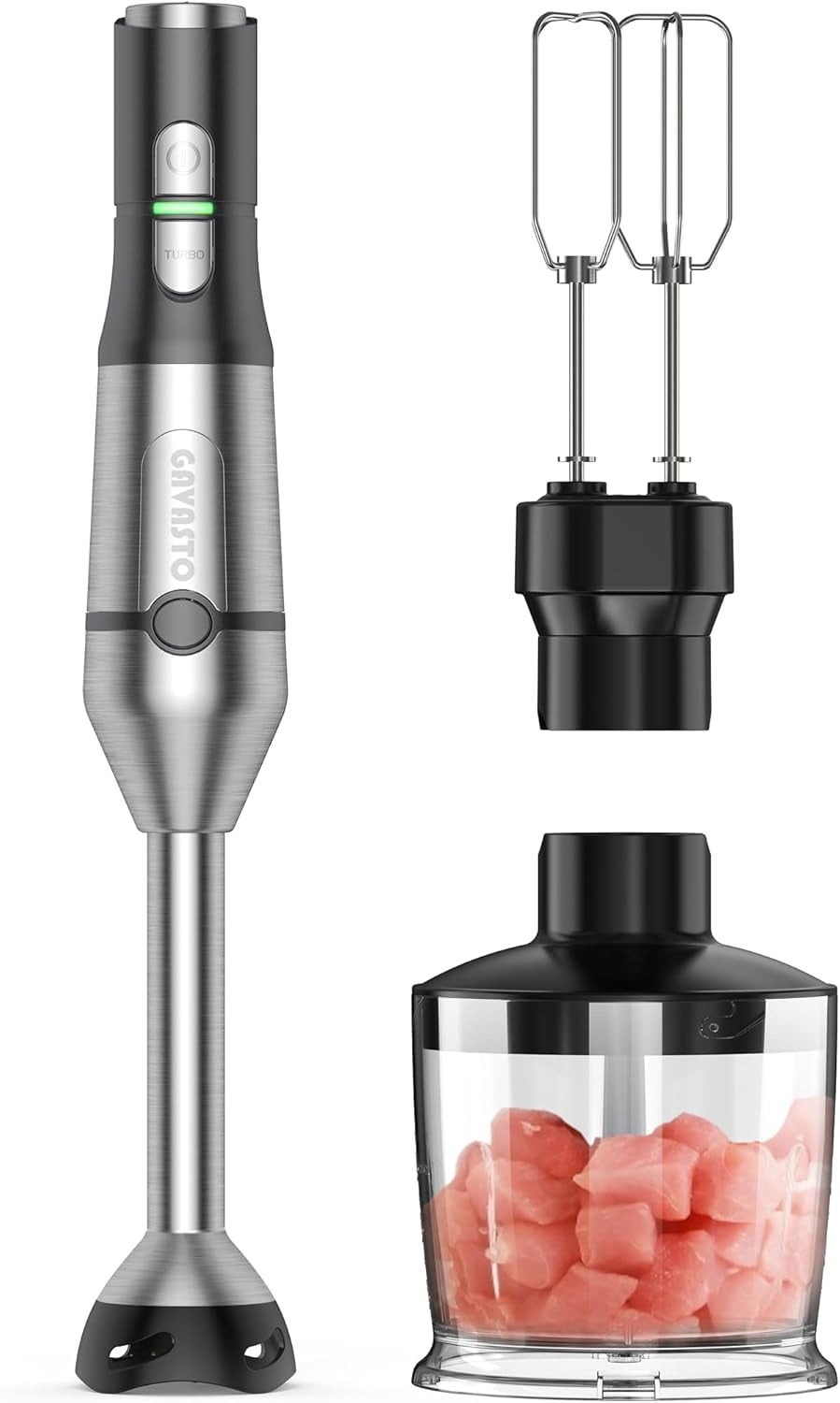 Immersion Blender 800 Watts Scratch Resistant Hand Blender,15 Speed and Turbo Mode Hand Mixer ...