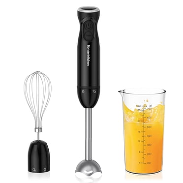 LINKChef Hand Blender, 7-in-1, 20-Speed, 800W, Stainless Steel Blades ...