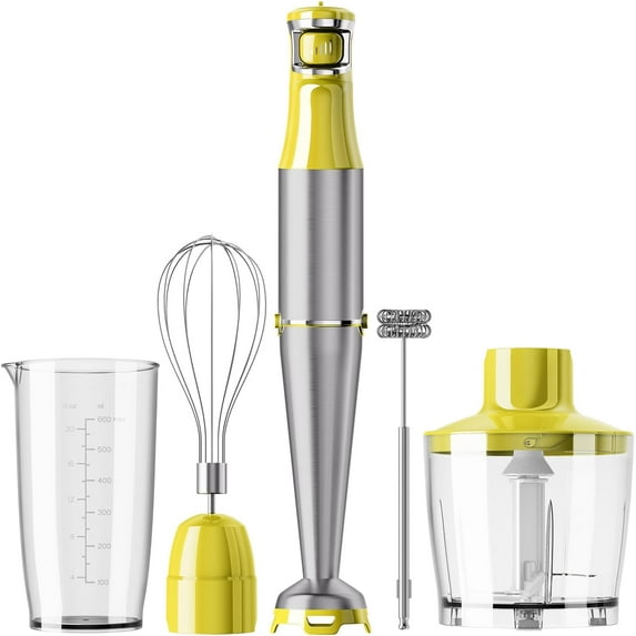 Immersion Blender Handheld Corded Hand Blenders Set 1100W, Trigger ...