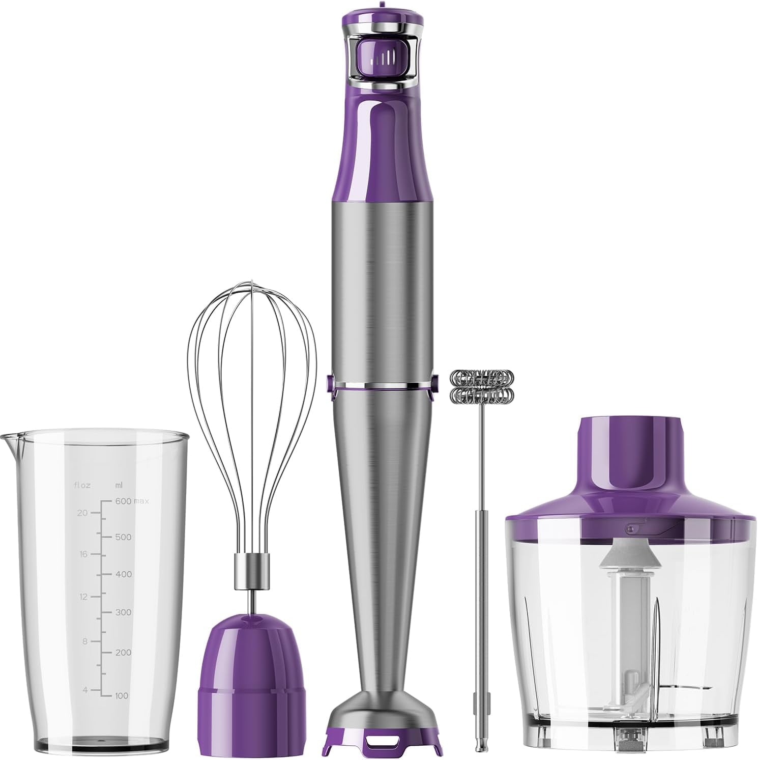 Immersion Blender Handheld Corded Hand Blenders Set 1100W, Variable ...