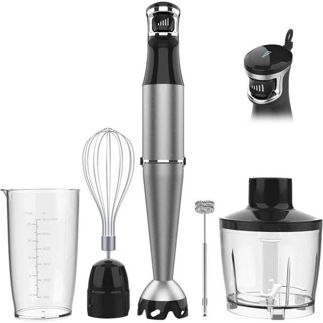Immersion Blender Handheld Hand Blender 1100W, Trigger Variable Speed 5 ...