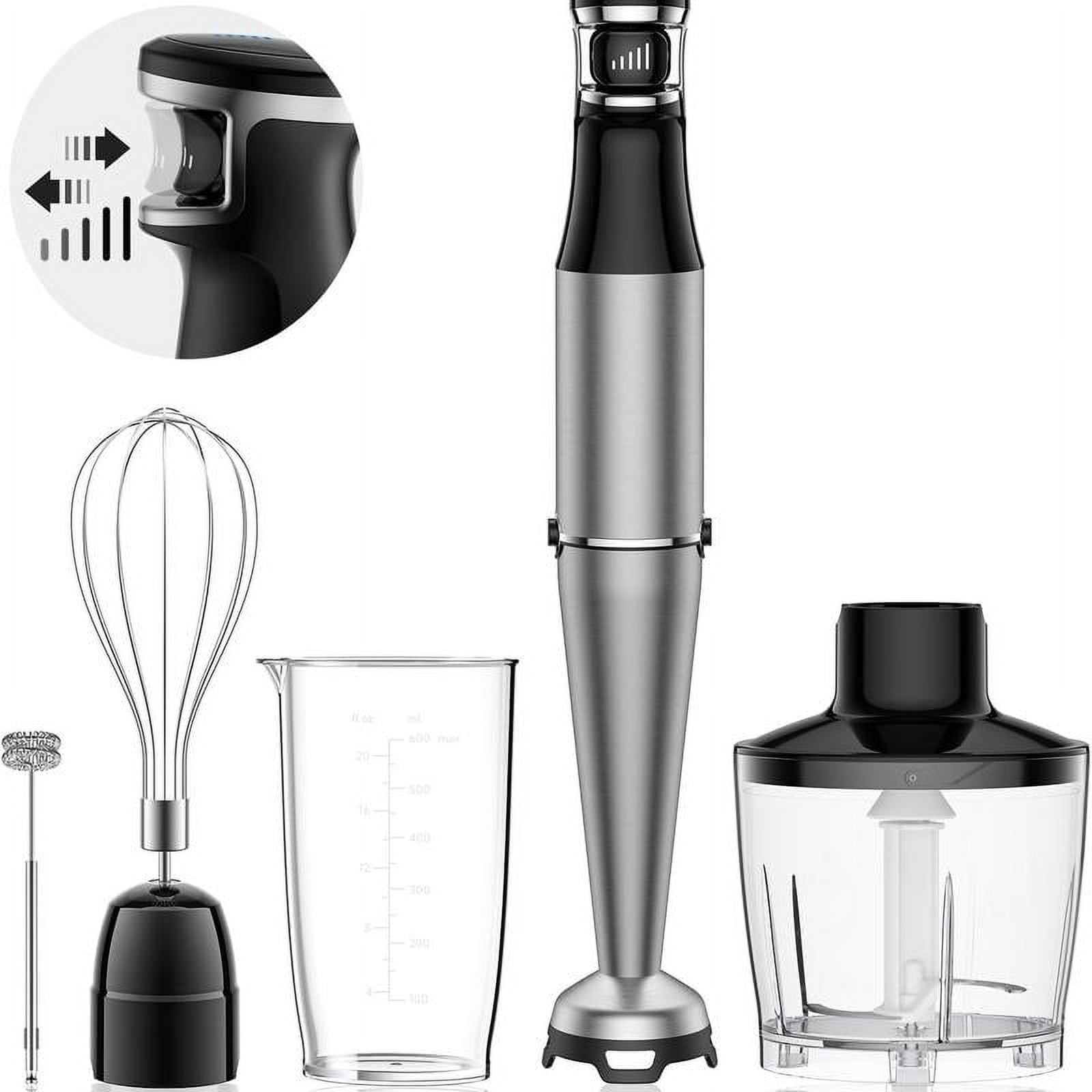 Immersion Blender Handheld Hand Blender 1100W, Trigger Variable Speed 5 ...