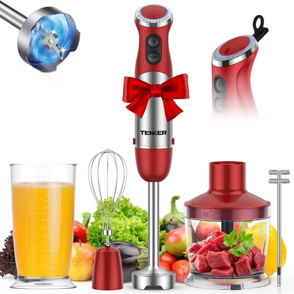 Immersion Blender Handheld for Kitchen, 5-in-1 Multi-Purpose Hand ...