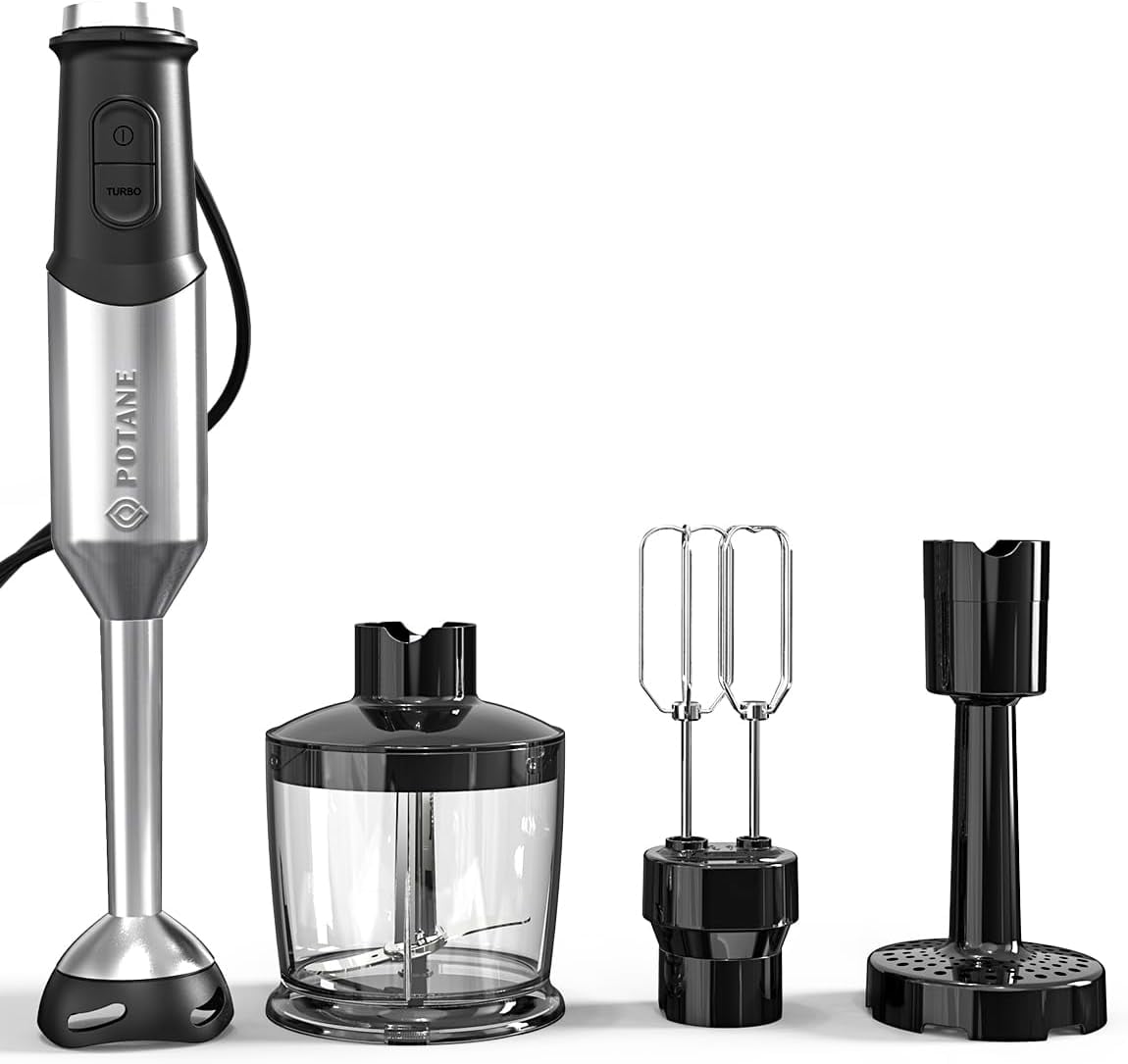 Immersion Blender, Heavy Duty Copper Motor, Stainless Steel Smart Stick ...