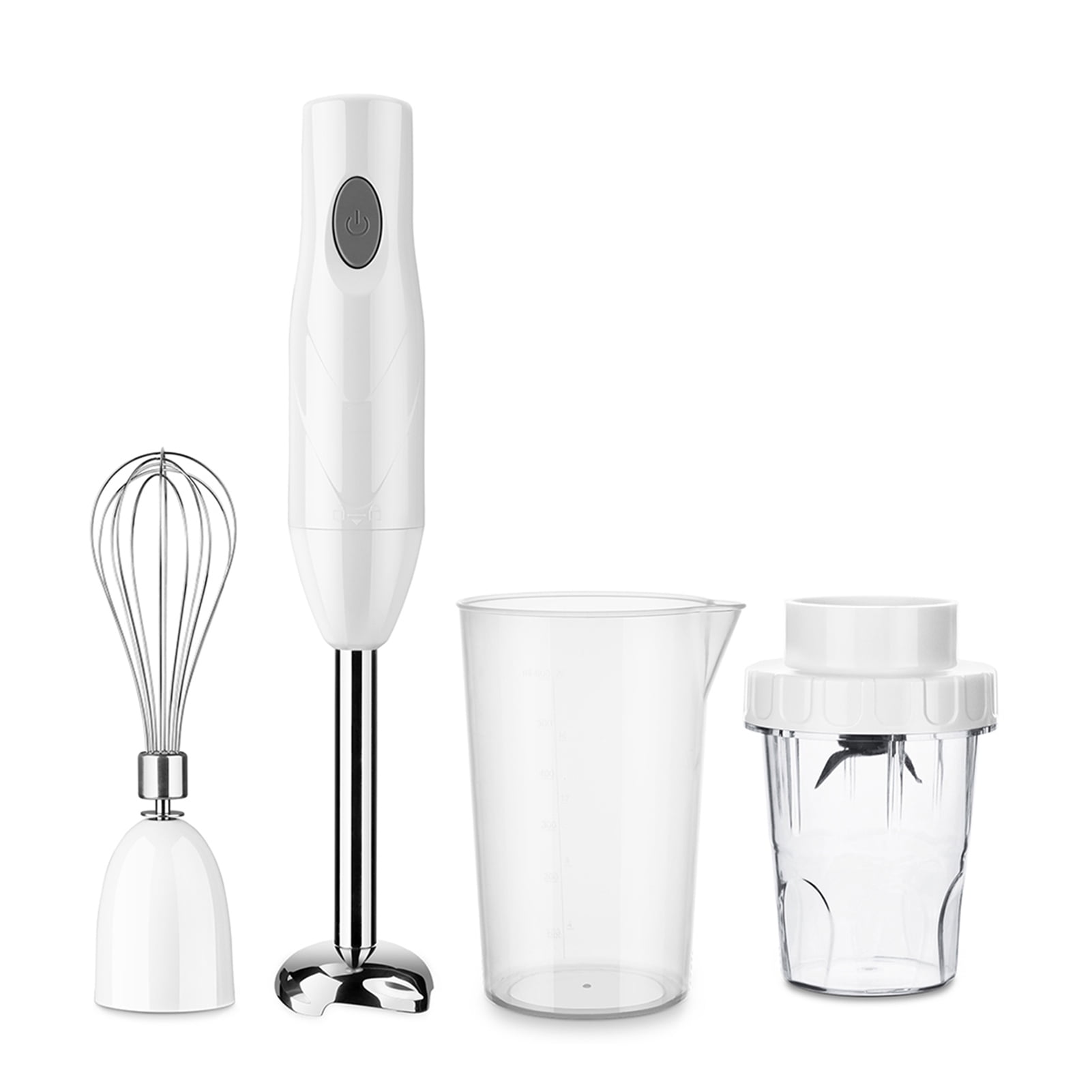 Immersion Hand Blender 4-in-1 Stick Blender with 600ml Mixing Beaker ...