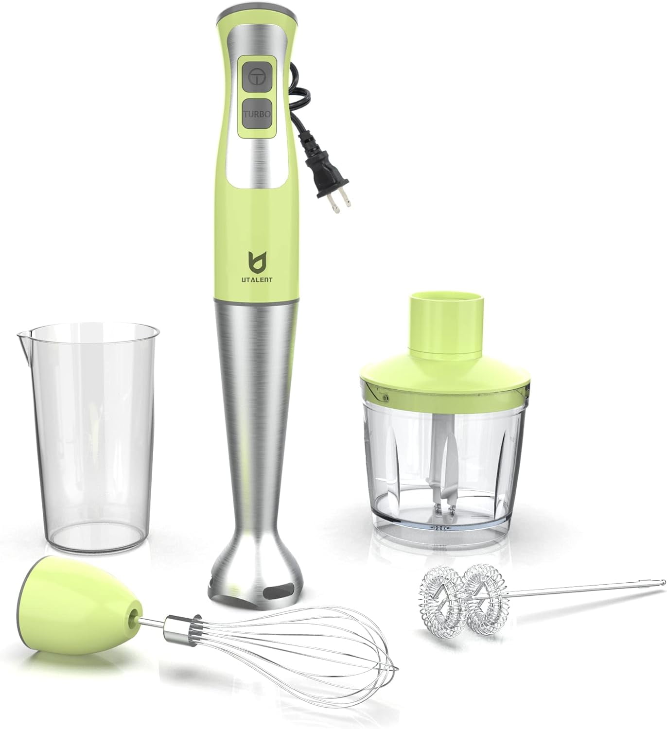 Immersion Hand Blender, 5-in-1 8-Speed Stick Blender with 500ml Food ...