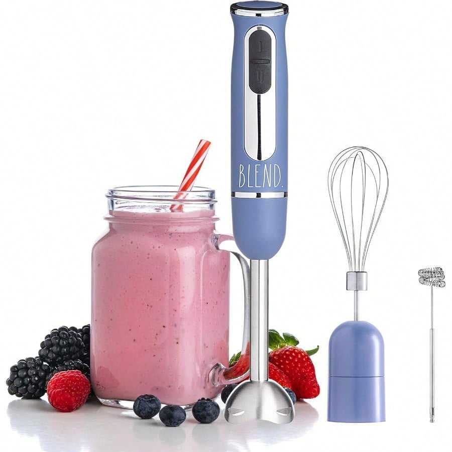 Immersion Hand Blender Handheld Immersion Blender with Egg Whisk and ...