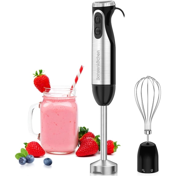 Immersion Handheld Blender with Whisk, 20-Speed & Turbo Mode Hand ...