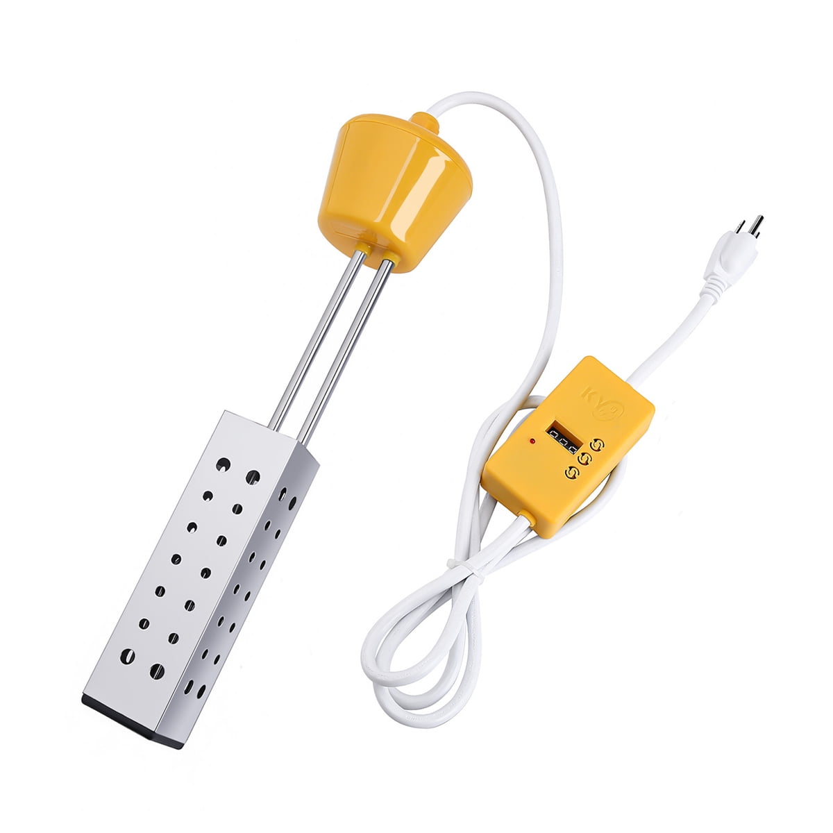 1500W Portable Immersion Heater with Stainless Steel Cover, Digital ...