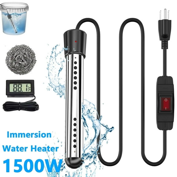 Immersion Water Heater, Portable Electric 304 Stainless Heaters with ...