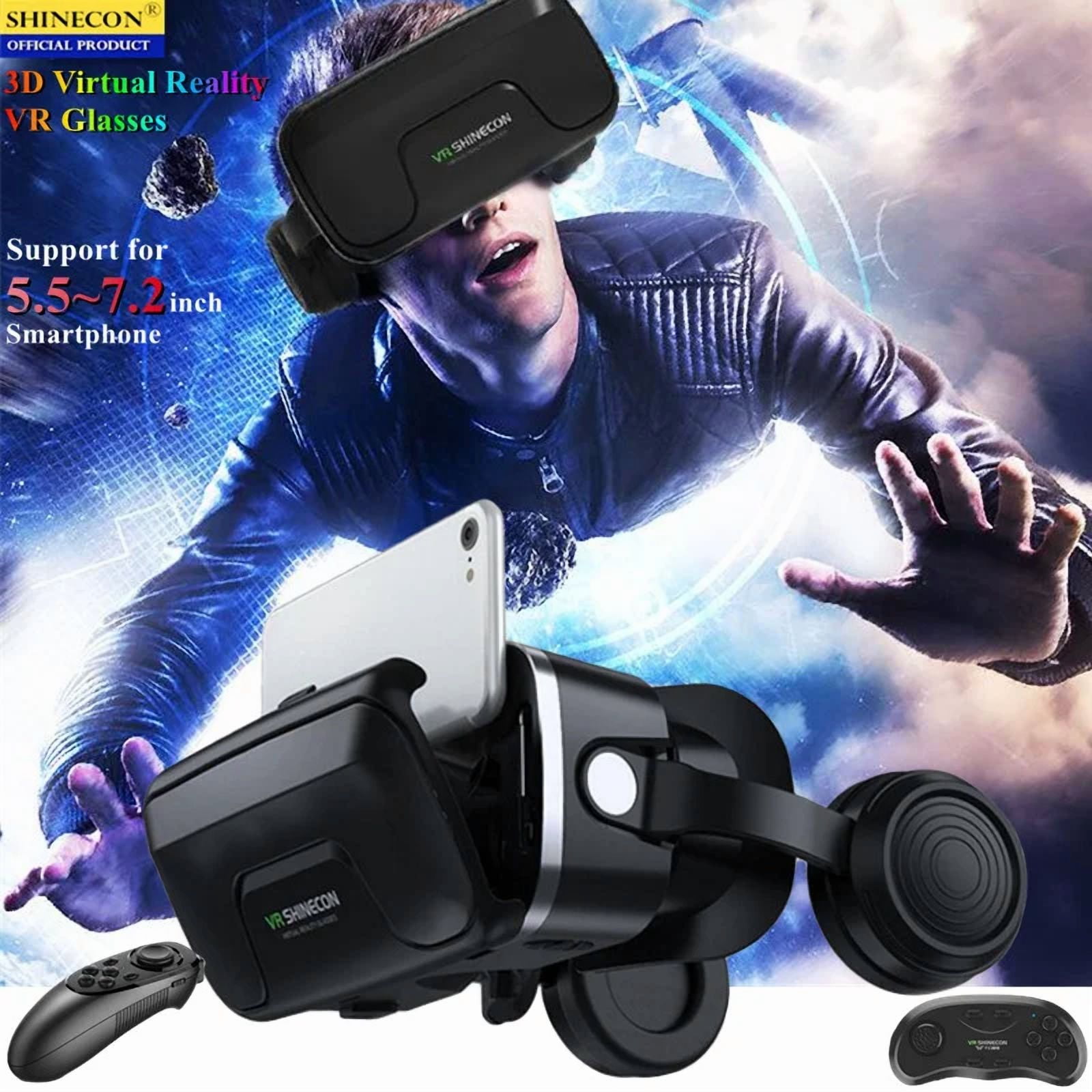 Immersive Virtual Reality VR Headset With Hi-Fi Stereo Sound For 3D ...