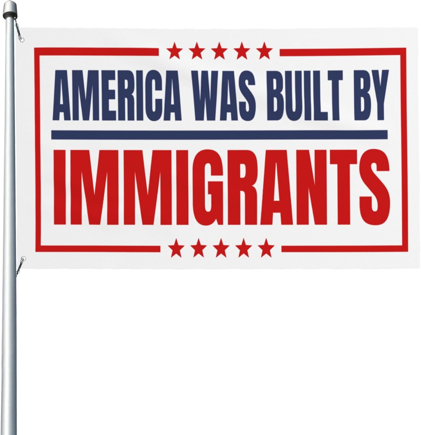 Immigrants Built America Pro Immigration Flag 3x5 Ft Yard Sign Banner ...