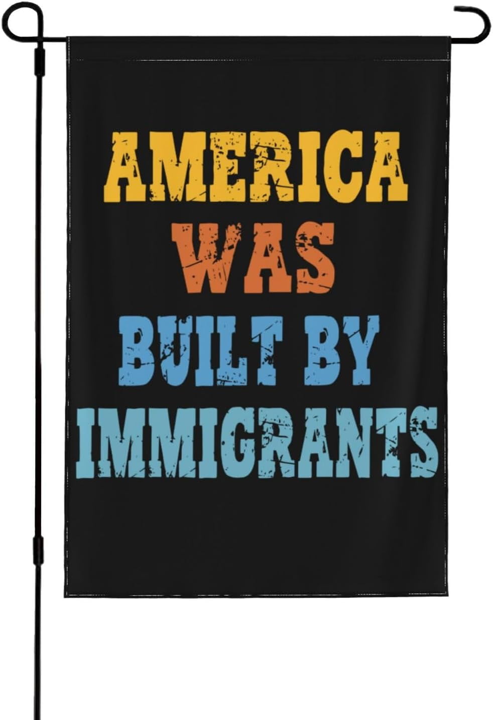 Immigrants Built America Pro Immigration Garden Flags 12 * 18 In Banner ...