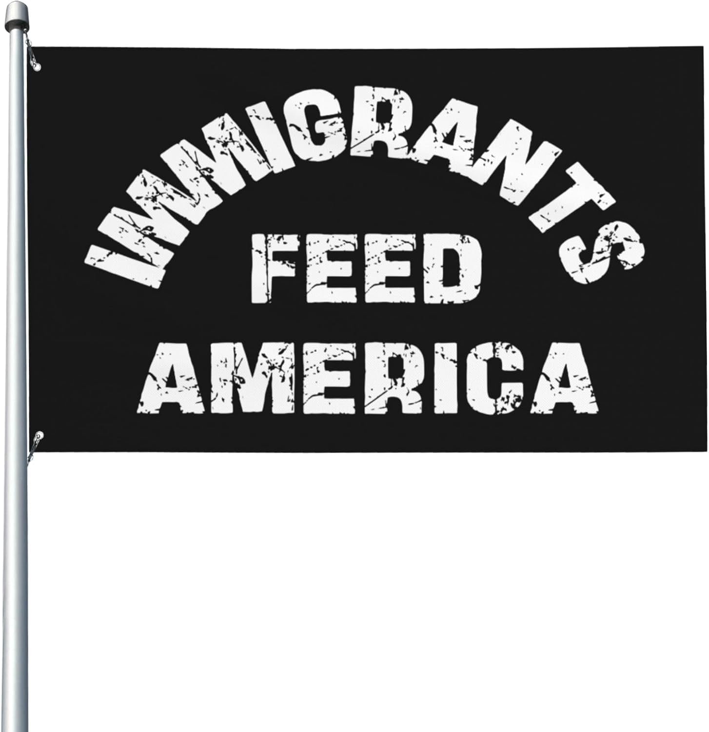 Immigrants Feed America Flag 3x5 Make Usa Great Job Flag 3x5 Ft Garden ...