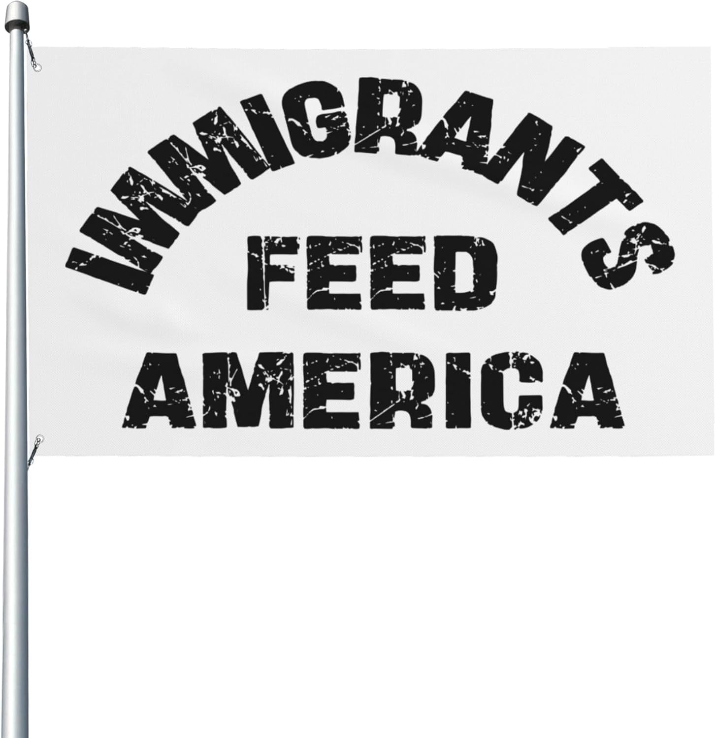 Immigrants Feed America Flag 3x5 Make Usa Great Job Flag 3x5 Ft Garden ...