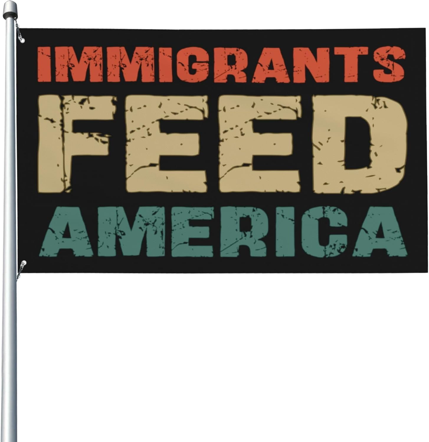 Immigrants Feed America Flag 3x5 Make Usa Great Job Flag Ft Garden Flag ...