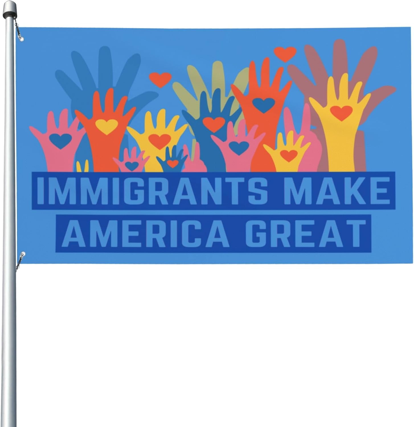 Immigrants Make-America-Great Flag 3x5 Immigration Keep The America ...