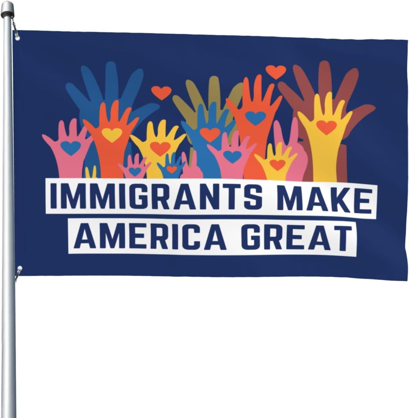 Immigrants Make-America-Great Flag 4x6 Immigration Keep The America ...