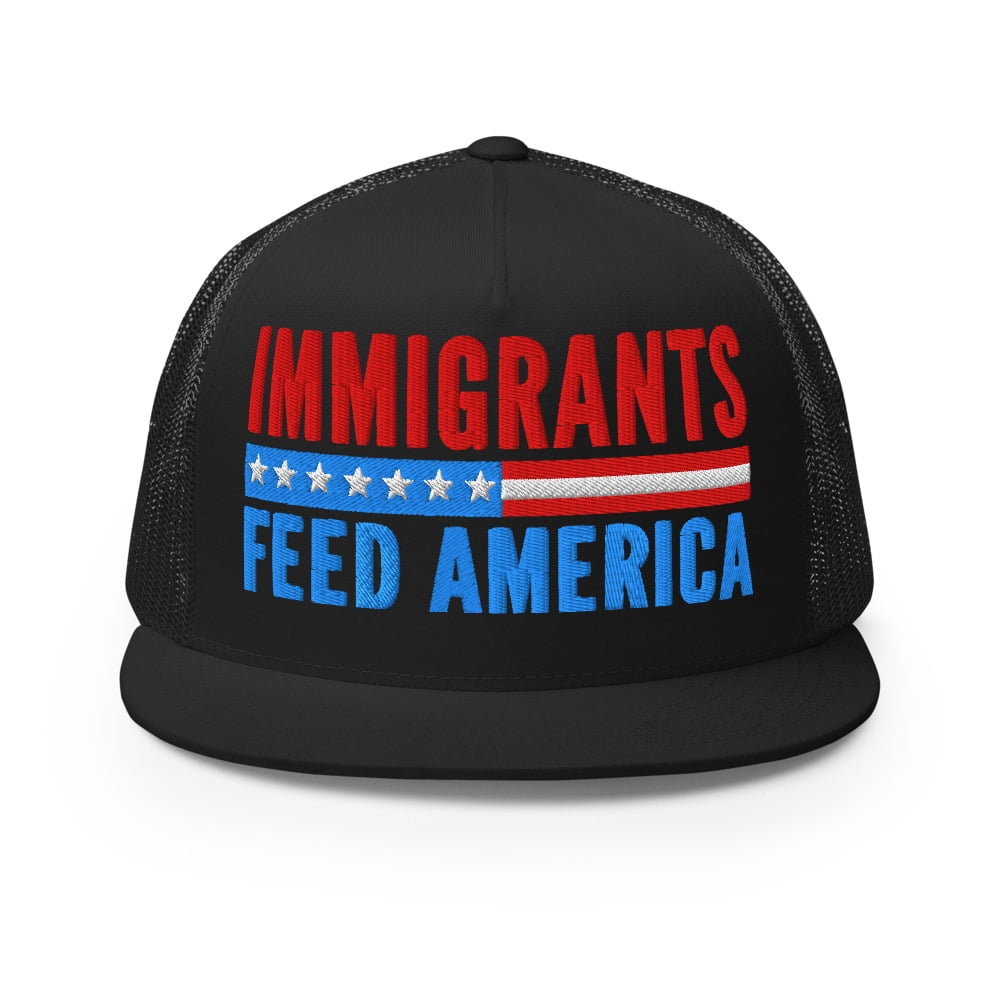 Immigration Refugee Rights Supporter Embroidered Trucker Cap ...