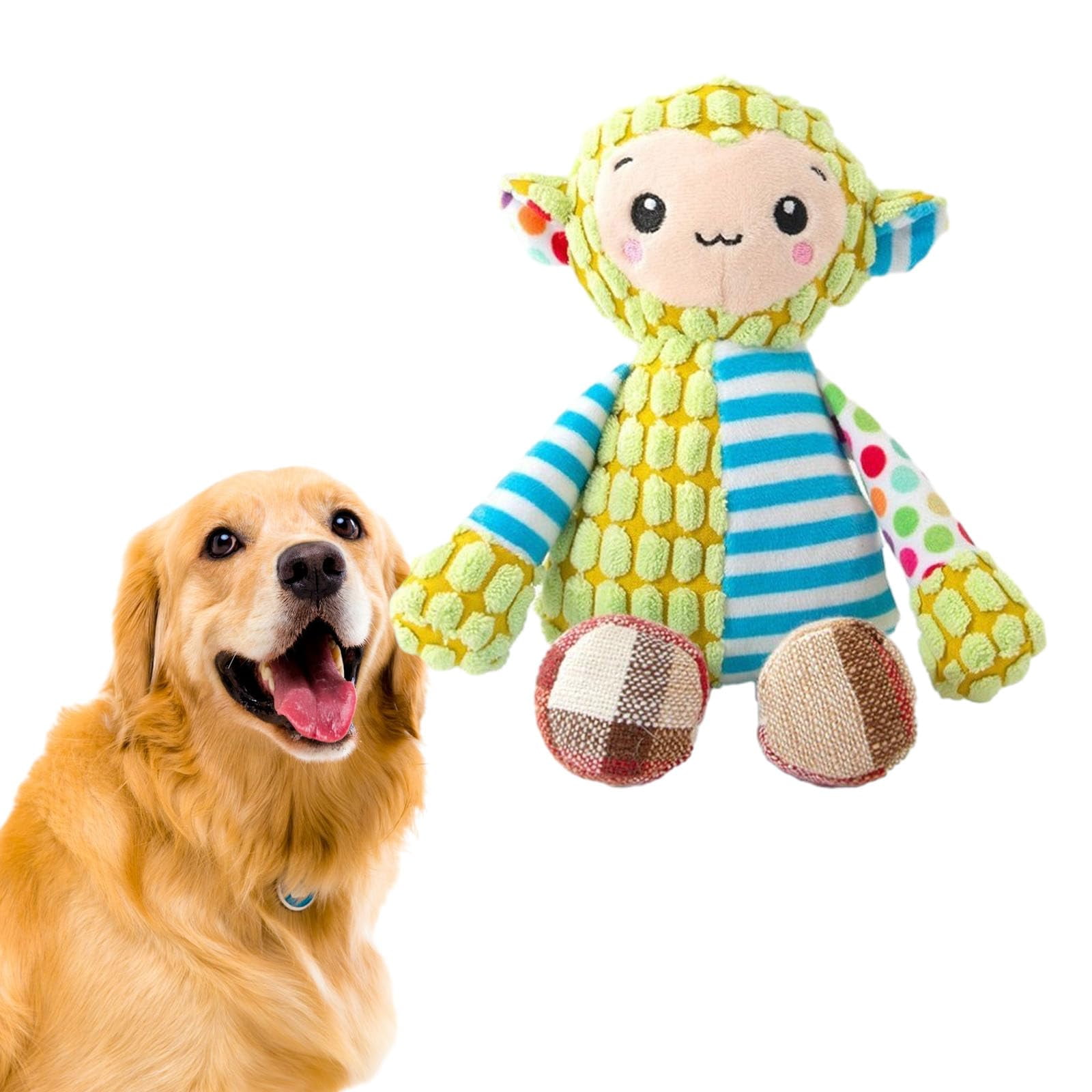 Immortal Squeaker Plush Toy for Aggressive Chewers, Invincible Dog Chew ...