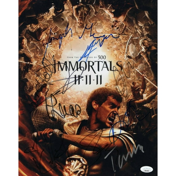 Immortals Cast Signed Autograph 11X14 Photo Henry Cavill Dorf Rourke ...