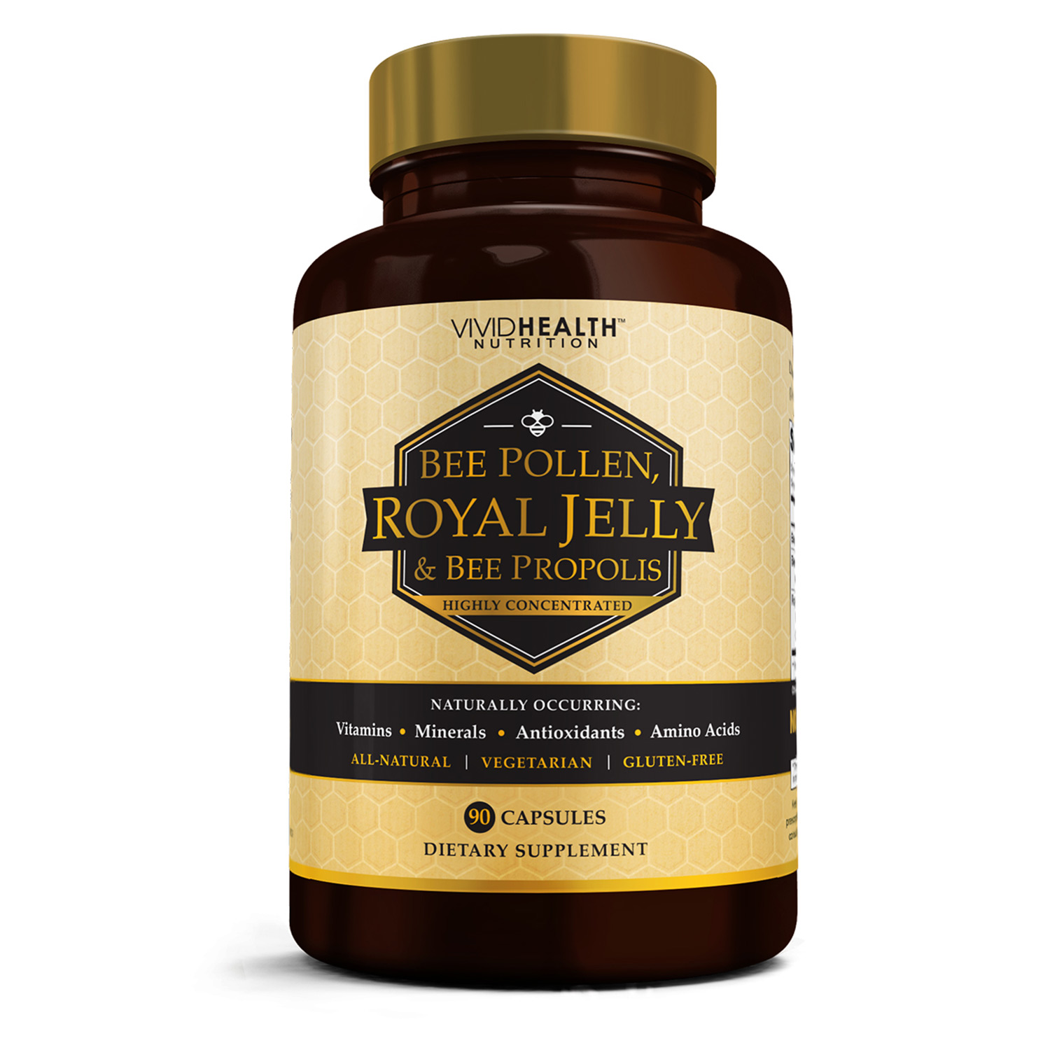 Y s eco bee farms royal jelly bee pollen propolis capsules, 90 capsules ...