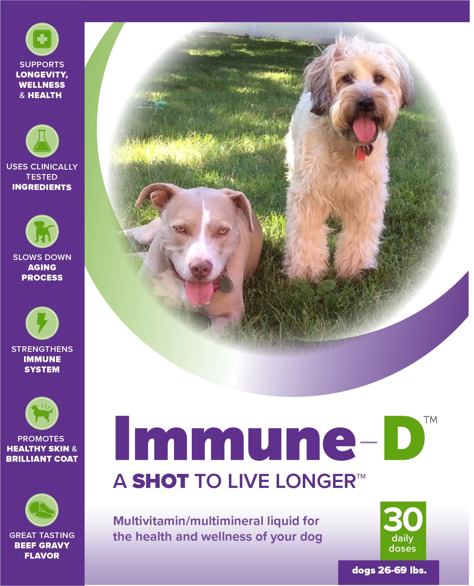 Immune-D for Dogs - Multivitamin Liquid Supplement for the Health ...