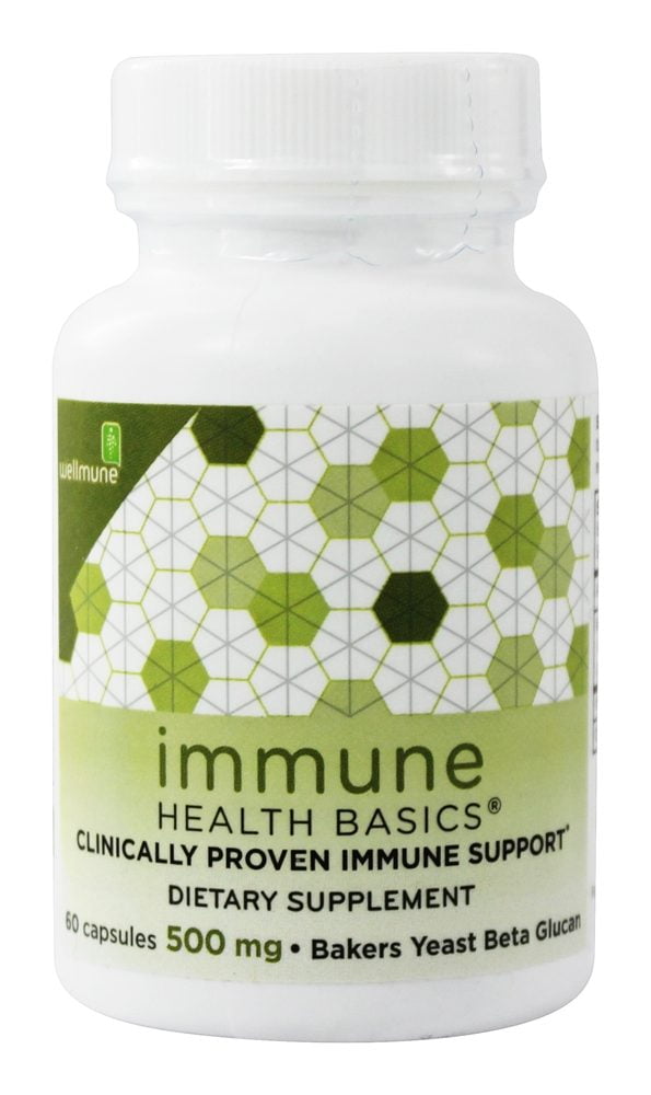 Immune Health Basics - Beta Glucan, Wellmune WGP, 500mg - 60 Capsules ...