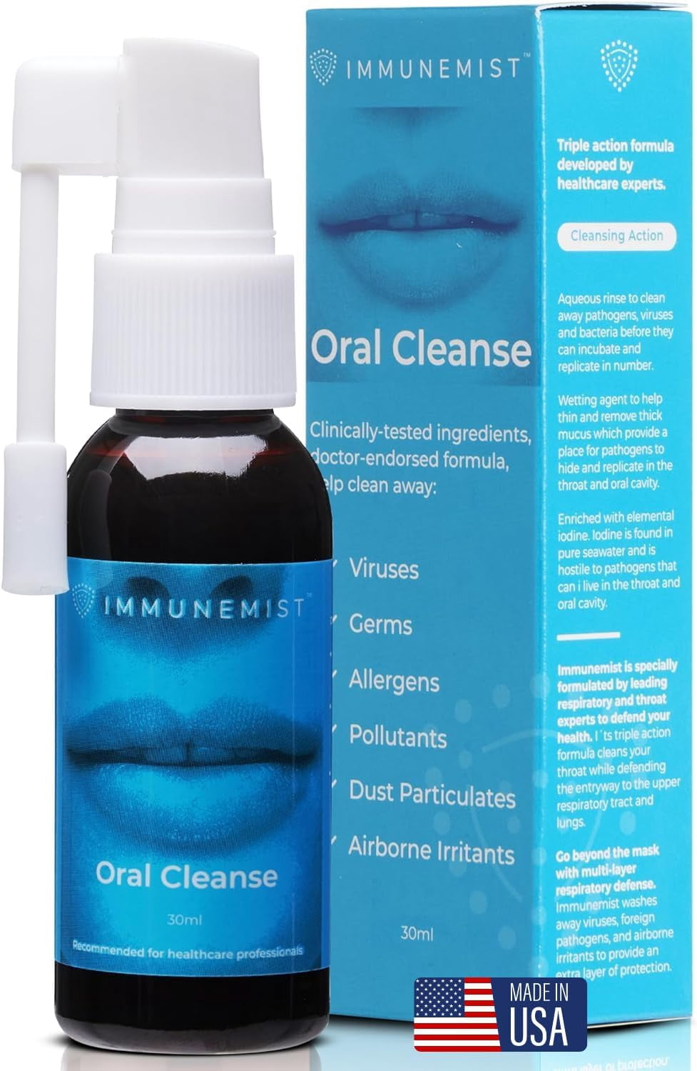 ImmuneMist Oral Cleanse - Cleanses 99.99% of Germs on Contact - Walmart.com