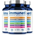 Immuneti Advanced Immune Defense - 6-in-1 Blend of Vitamin C, D3, Zinc, Elderberries, Garlic ...