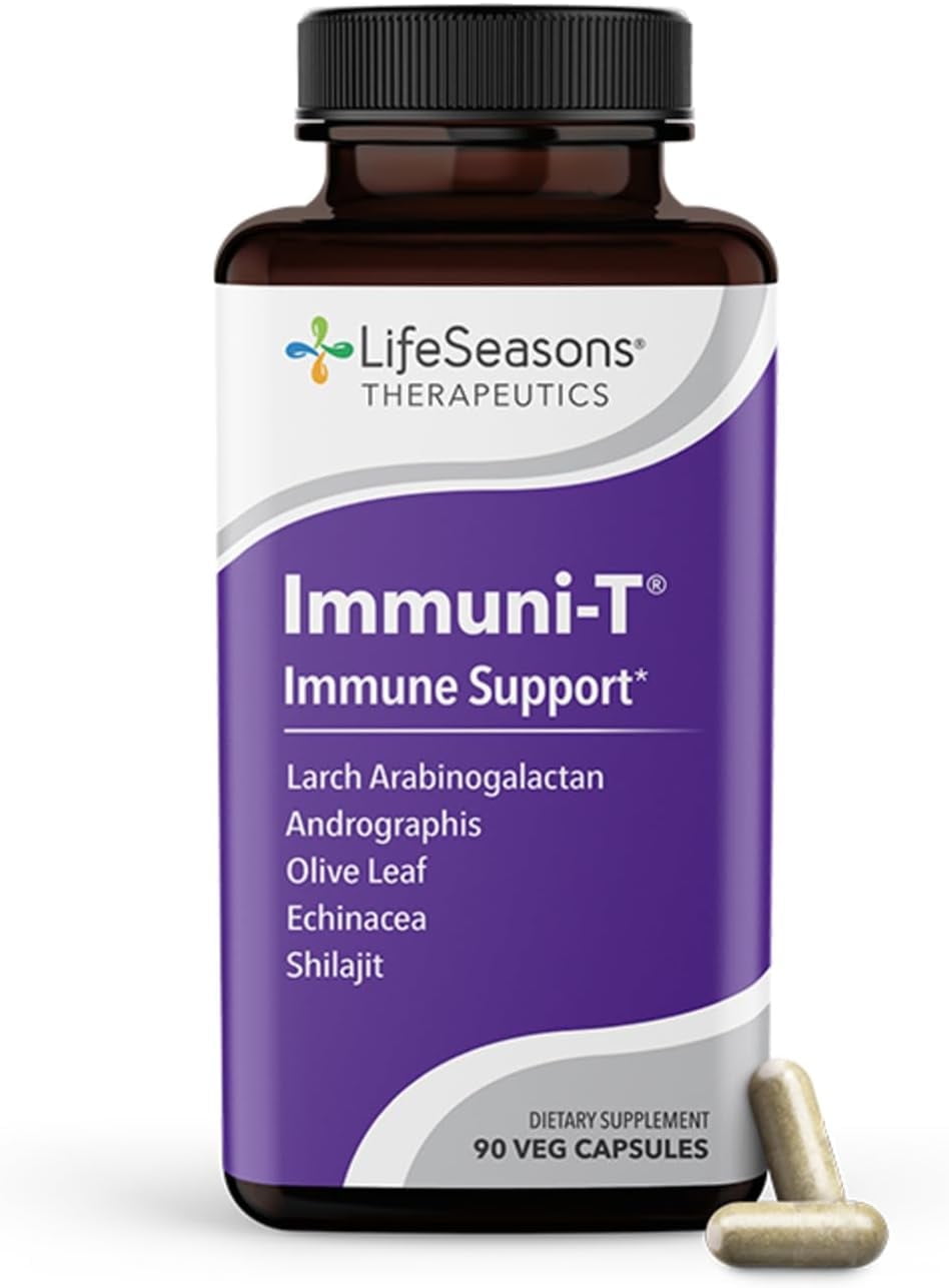 LifeSeasons Immuni-T, Immune Support, 90 Capsules, Natural Plant-Based ...