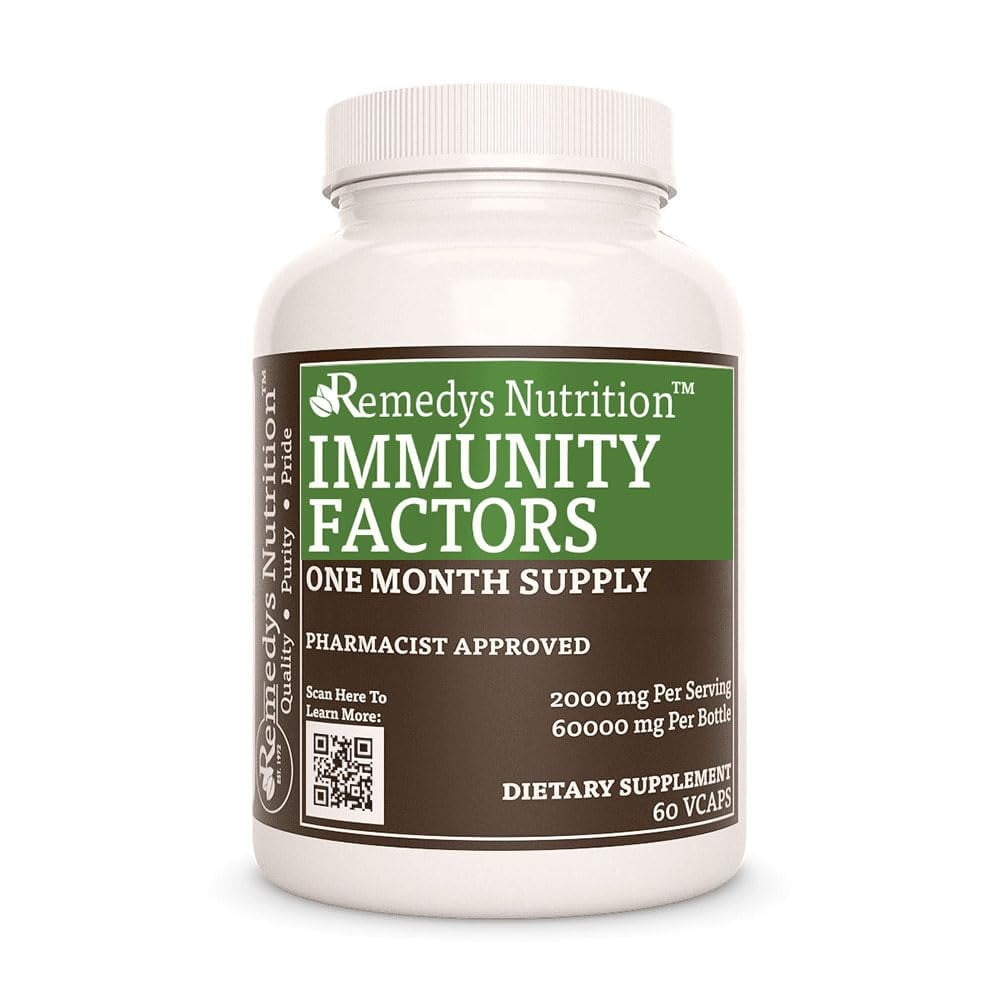 Immunity Factors™ | 1,000 mg, 60 Vegan Capsules Herbal Dietary ...