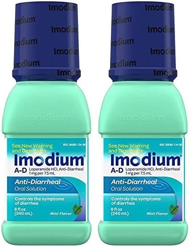 Imodium A-D Liquid Anti-Diarrheal Medicine Mint 8 fl. oz - 2pk ...