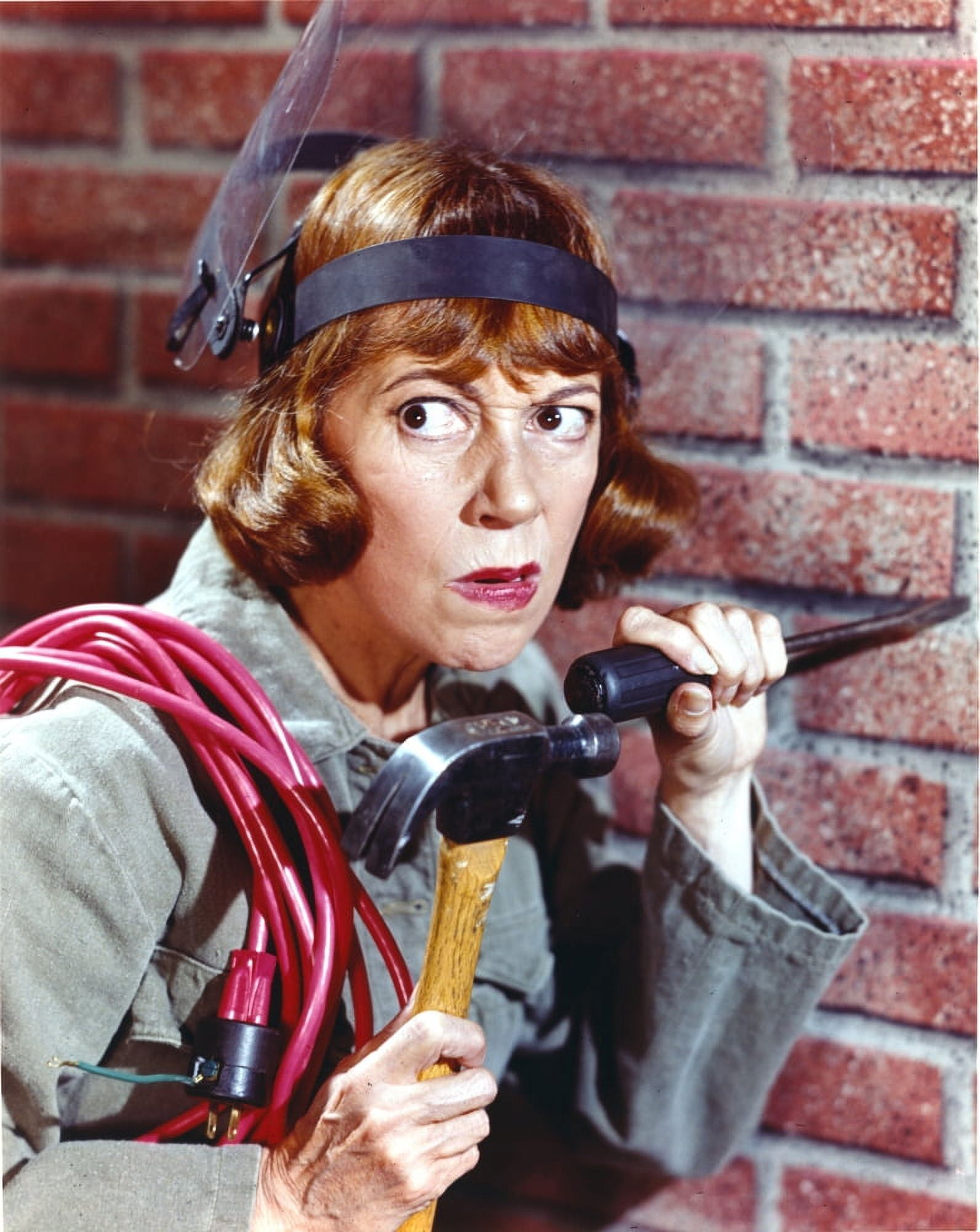 Imogene Coca Posed in Brick Background Photo Print (8 x 10) - Walmart.com