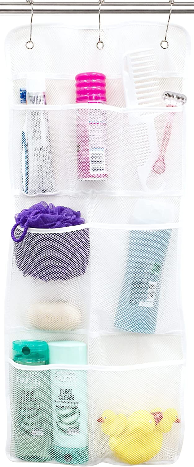 Imoment 1 Pack of 7 Pocket Shower Storage Bag Bath Hanging Mesh ...