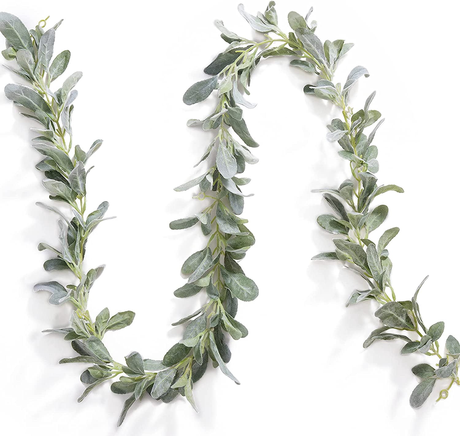 Imoment 6Ft Artificial Greenery Garland Faux Silk Plastic Vines Wedding ...