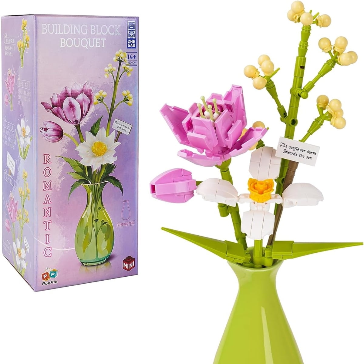 Imoment Flower Bouquet Building Block Set,Lily Artificial Flowers Toys ...